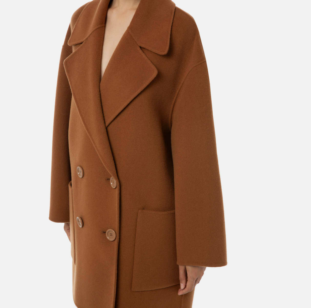 Refeer jacket-cut short wool coat - אלגנזה - אליזבתה פרנקי