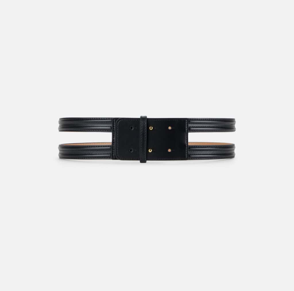 Belt with cut-out logo - אלגנזה - אליזבתה פרנקי